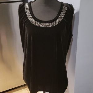 Laura Scott | Tops | Laura Scott Xl Tank W Beads And Jacket | Poshmark